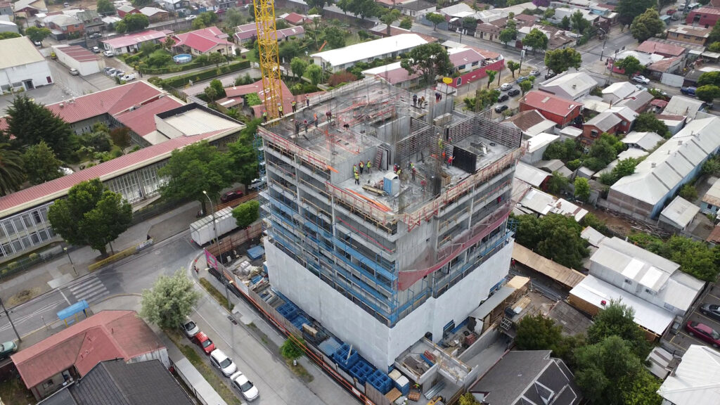 Avance de obra Edificio Nuevo Lientur – Enero 2024 - Inmobiliaria Lontue